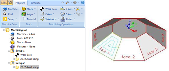 MILL Module > Overview of Machining Methods > 5 Axis Overview > Using ...