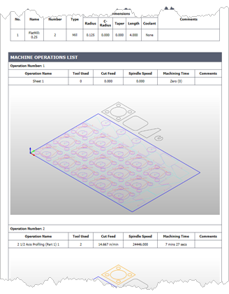 Profile-NEST Module > Create Machining Operations > Tools and Utilities ...
